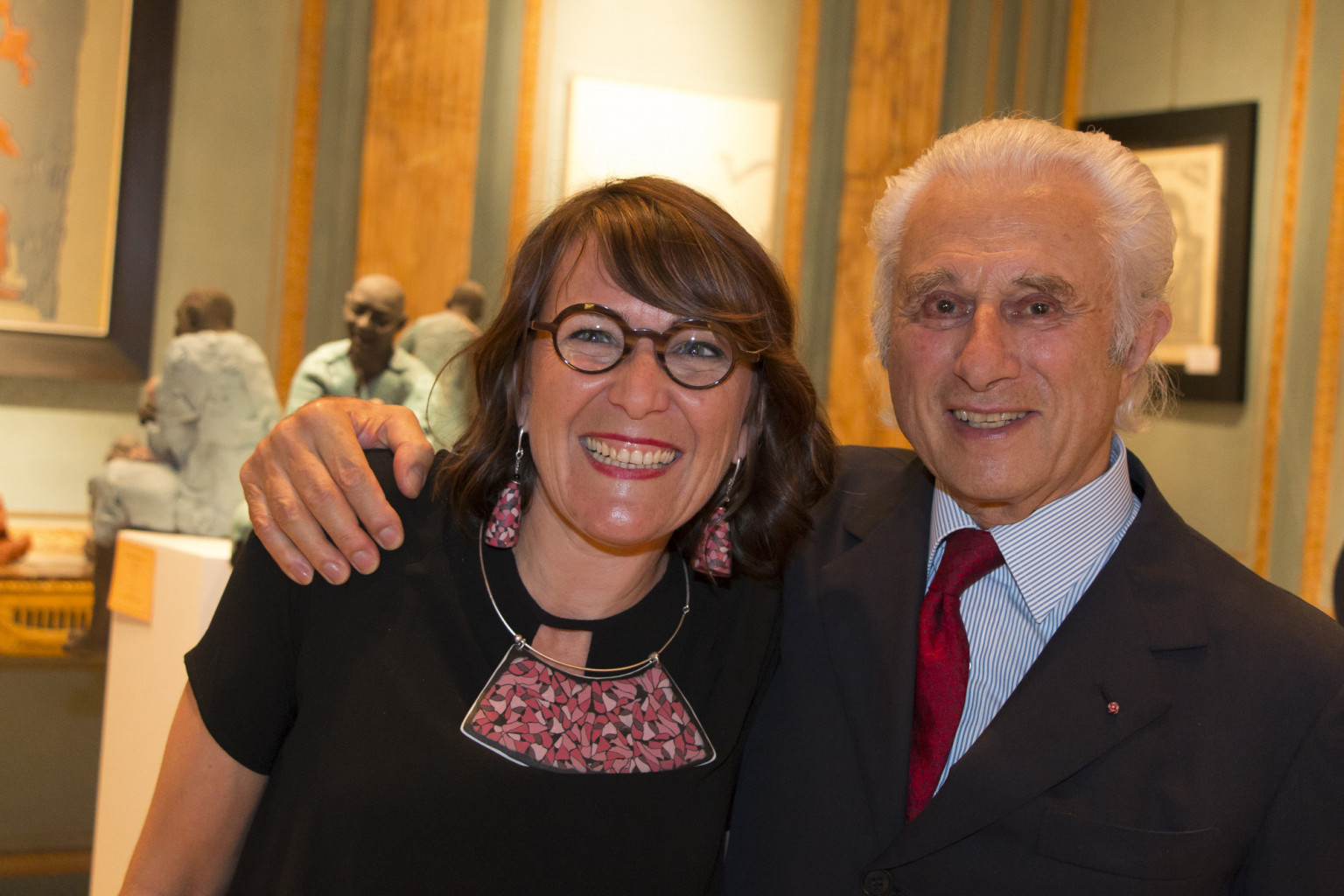 Princess Caroline visits Galerie Ribolzi for GemlucArt 2016 opening ...